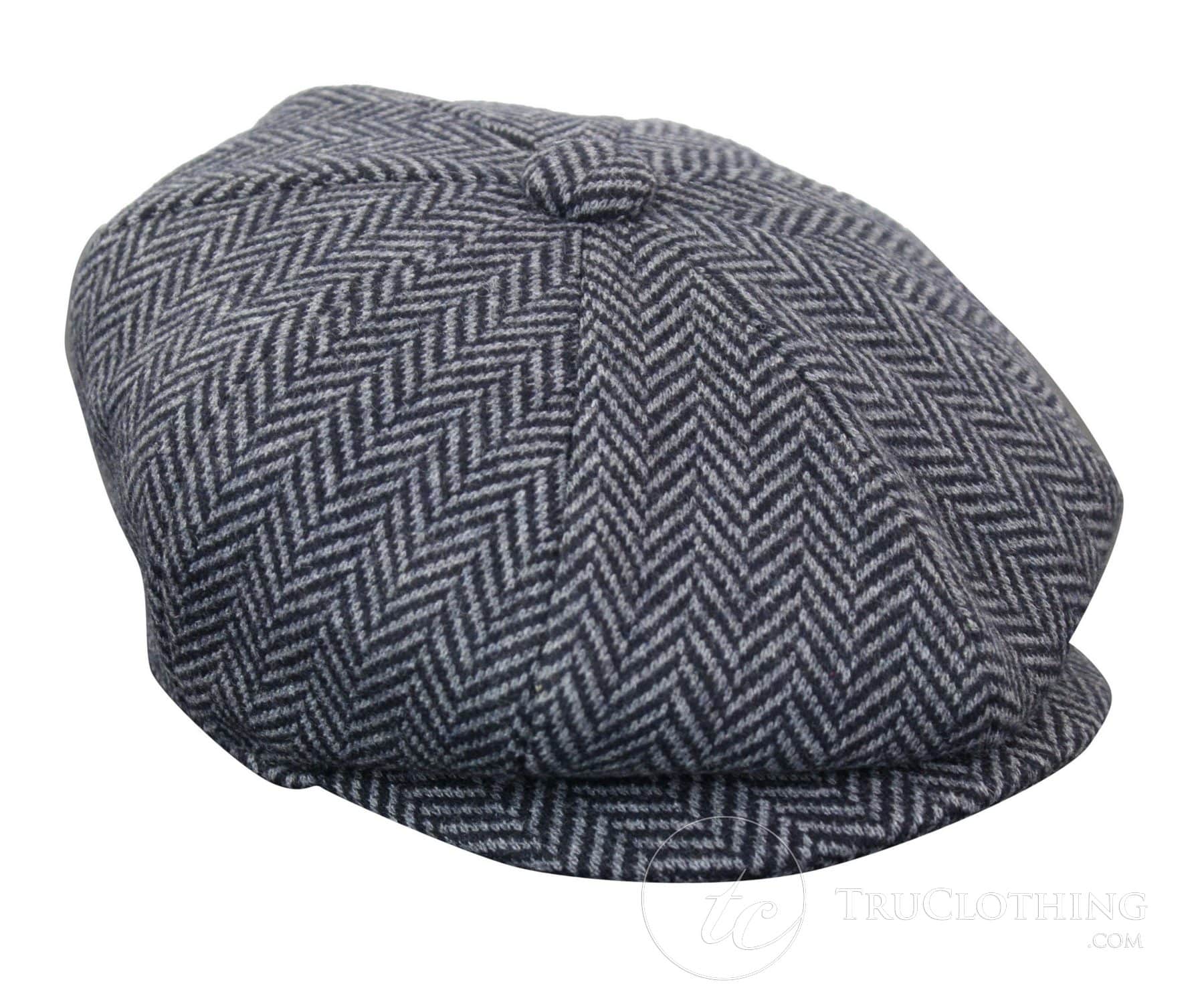 Børne Peaky Blinders Newsboy Tweed Herringbone 8 Panel Hat: Køb Online ...